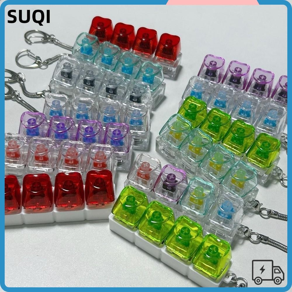 HI-SUQI Keycap Pinch Toy, 4Keys DIY Button Keycap, Relief Stress Finger ...