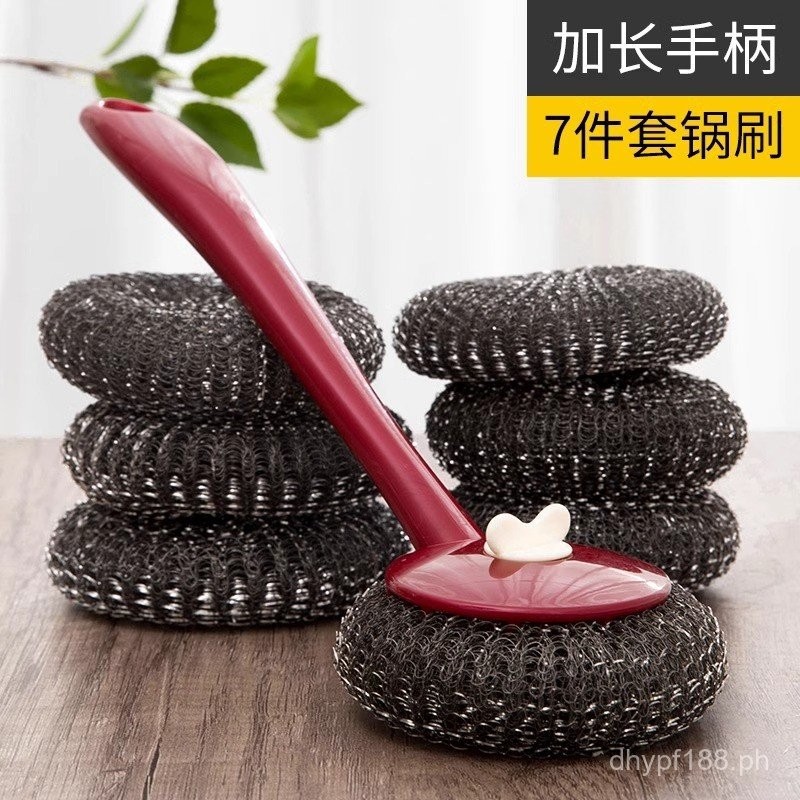 Steel Wool Ball Dishwashing Scrubber Pot Scrubber Pot Brush Cleaning ...