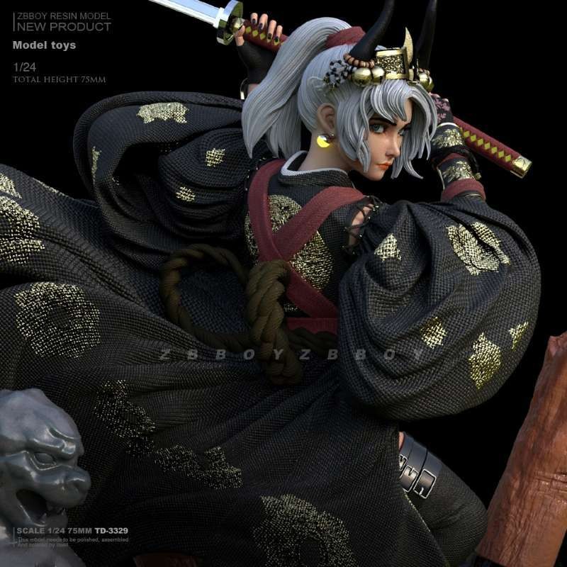 1/24 ZBBOY Producer Sakura Cut Girl Toy Resin Figure Soldier White ...