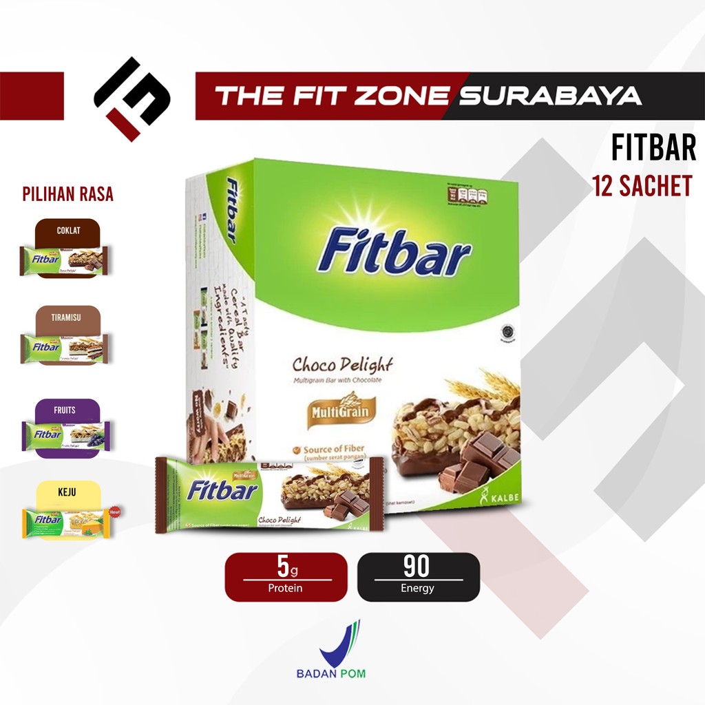 FITBAR Multigrain Protein Bar 1 Box Contains 12 Pcs Healthy Snacks Bar ...