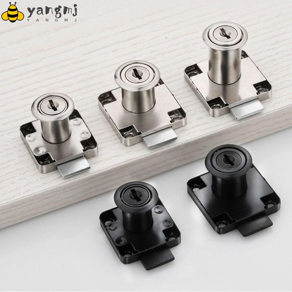 YANGMJ Desk Drawer Lock, With Keys Cold Rolled Steel Cabinet Latch ...