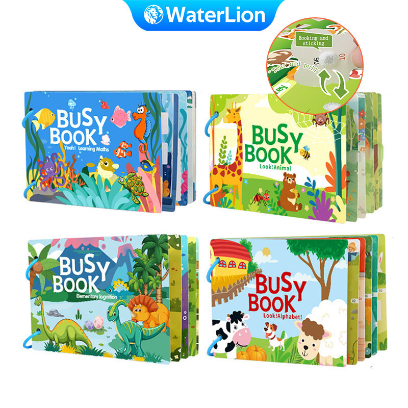 10 Pages Sticker Game Busy Book For Toddlers Baby Activity Book Early ...