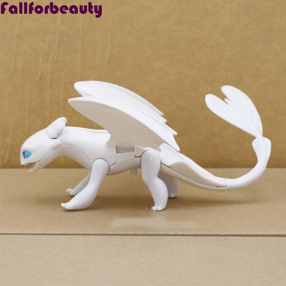FALLFORBEAUTY How To Train Your Dragon Light Fury Model Toys Anime ...