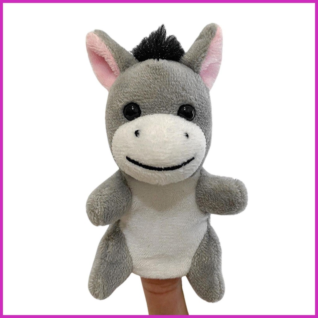 Animal Finger Puppets Animal Puppets Plush Toys Chicken Donkey Finger ...