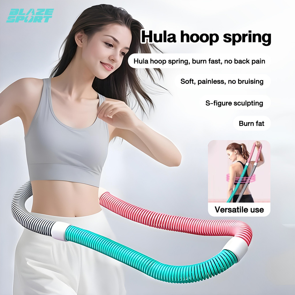 Spring Hula Hoop Soft Fitness Massage Foldable Hula Hoop Portable Belly ...