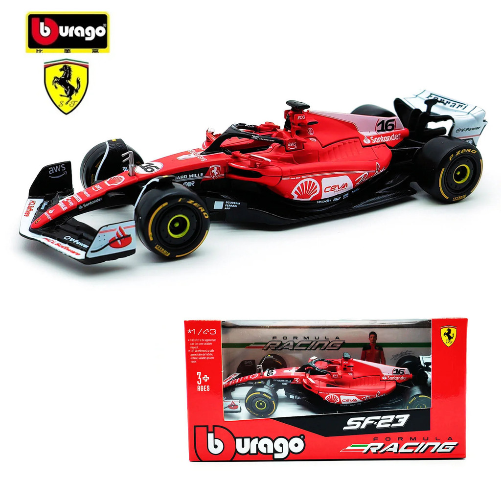 [HOT]Trendy Bburago 1:43 2025 Ferrari Sf23 Las Vegas Monza #16 #55 F1 ...