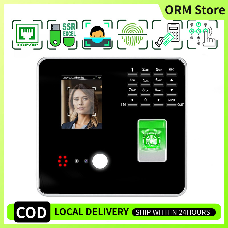 ZK teco Attendance Machine Intelligent Biometric Face Recognition ...