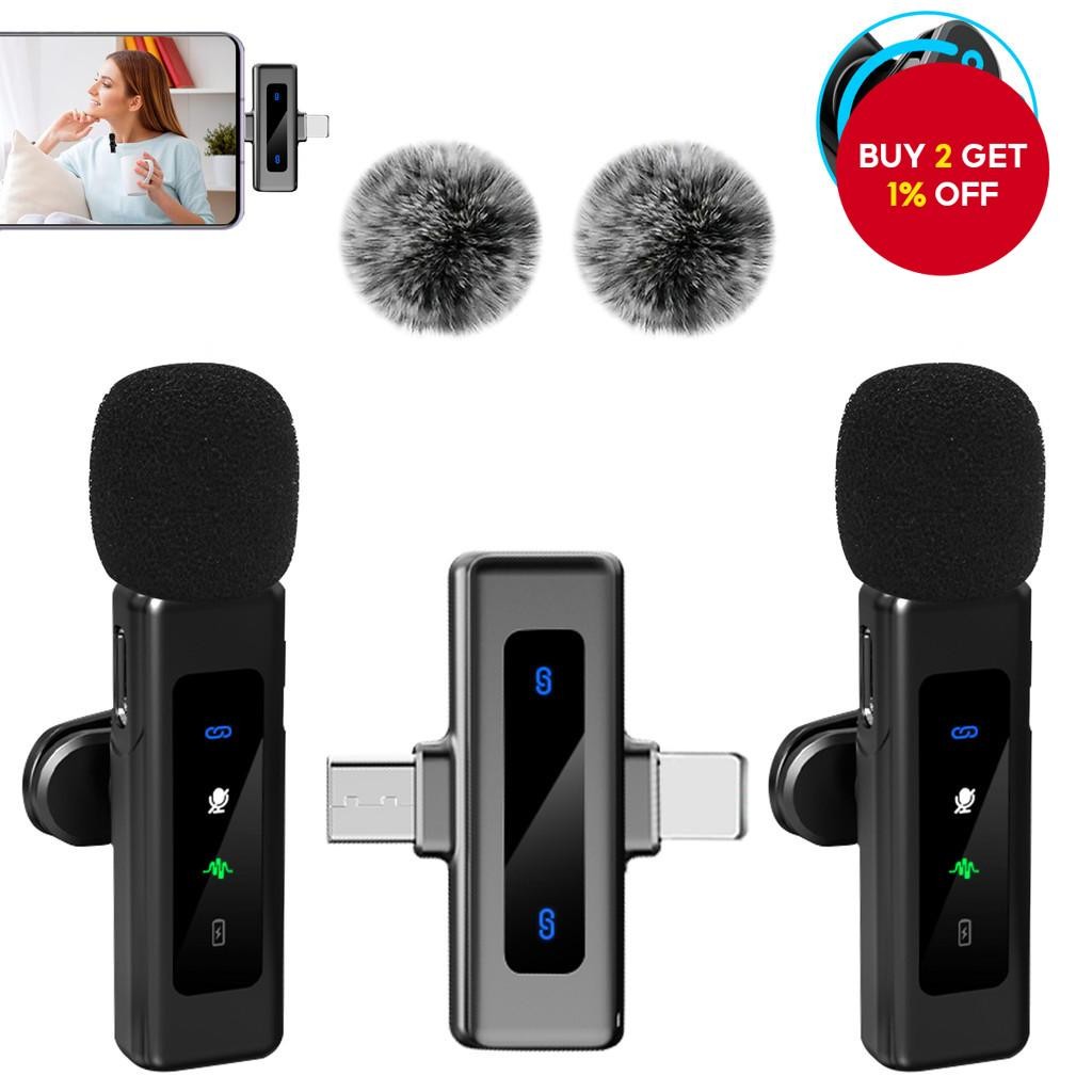 Wireless Tie Microphone for Android with Noise Reduction LED for ...