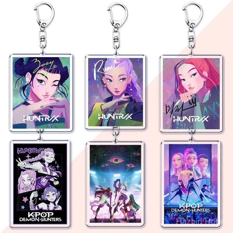 HOT Kpop Demon Hunters Huntrix Saja Boys Keychains for Accessories Bag ...