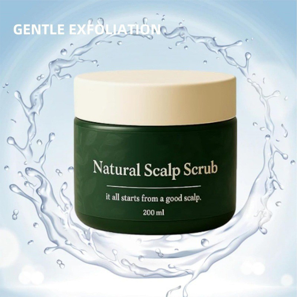 Natural Scalp Scrub 200ml Exfoliating, Deep Cleansing for Healthy Scalp ...