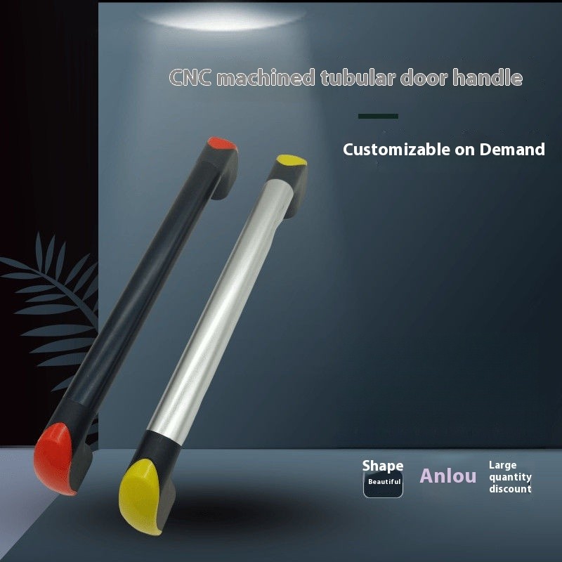 Oven Tubular Handle Aluminum Pull Handle Mechanical Handle Black ...