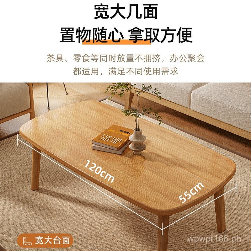 Simple Small Apartment Small Low Table Solid Wood Dining Table Dual-use ...
