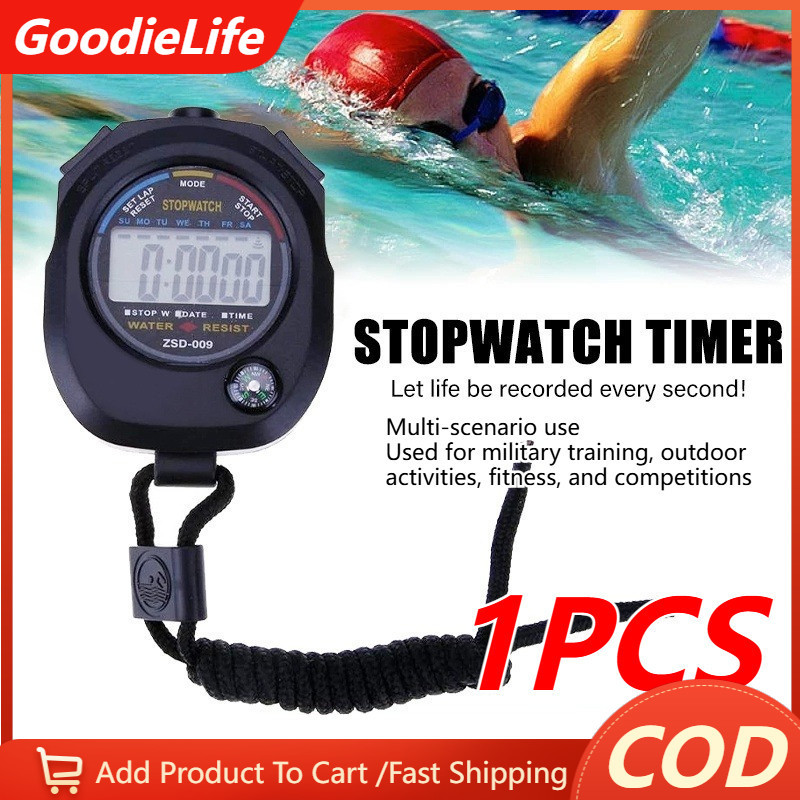 LED Electronic Stopwatch Timer for Military Training Outdoor Activities ...