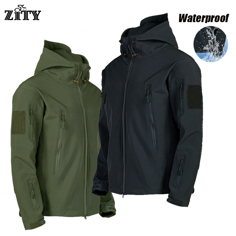 Soft Shell Tactical Military Jackets Men Outdoor Waterproof Windbreaker ...