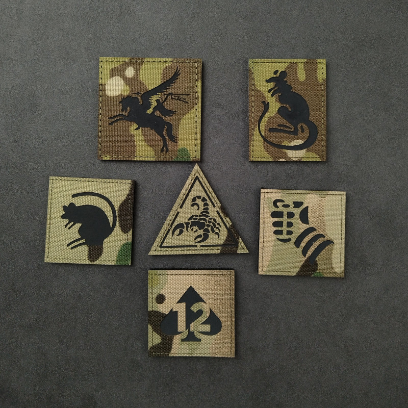 Jane Eyre Velcro Badge IR Reflective Camo Fist Scorpion Morale Patch Tactical Backpack Patch ...