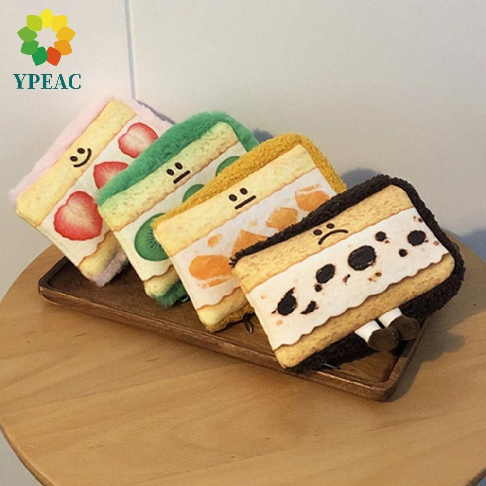 YPEAC Sandwich Pencil Case, Bread Strawberry Stationery Pouch, Pencil ...