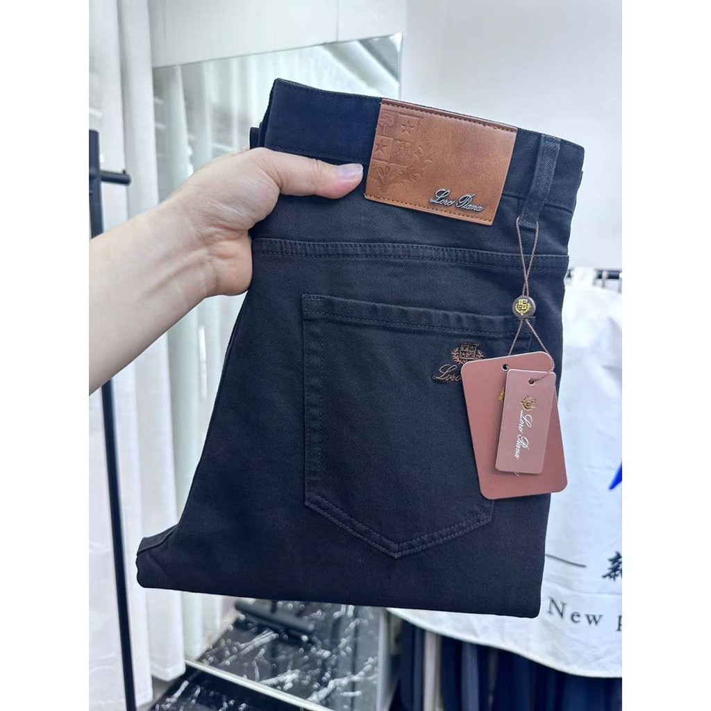 RSZX Italy*Loro 25Autumn Winter Thick Old Money Style Pants Men's Jeans ...