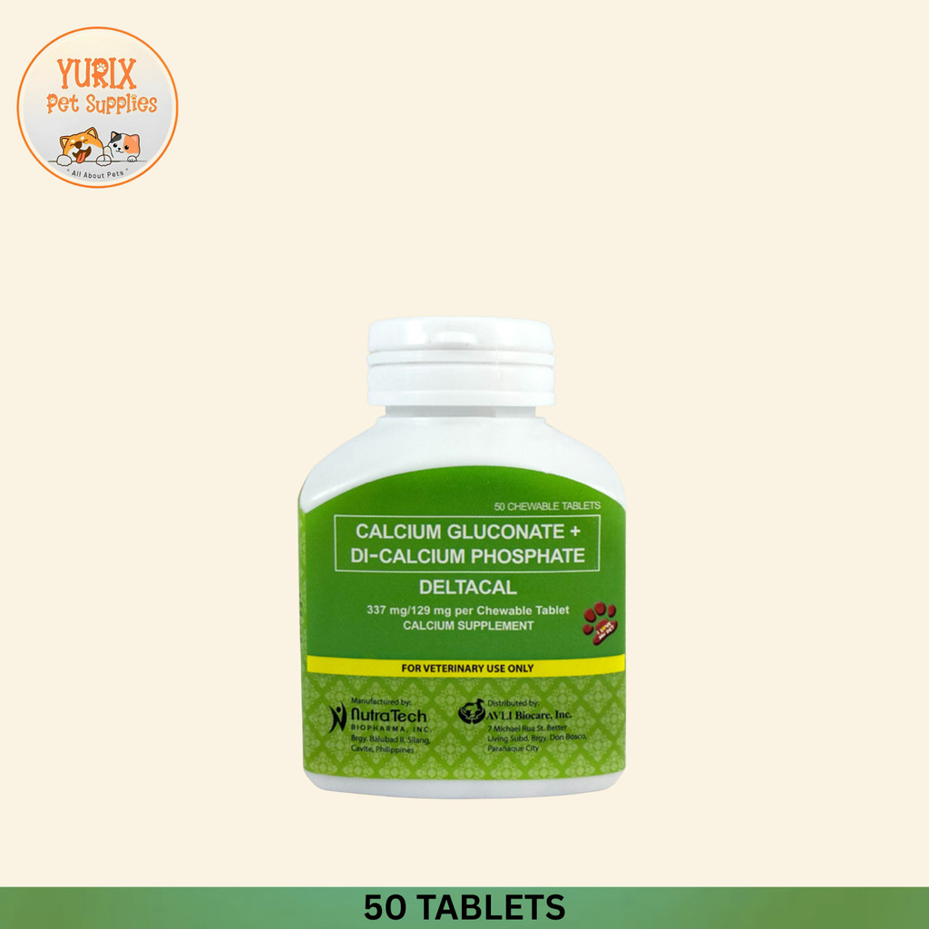 DELTACAL Calcium Supplement 50 Tablets (For Dogs and Cats) | Shopee ...