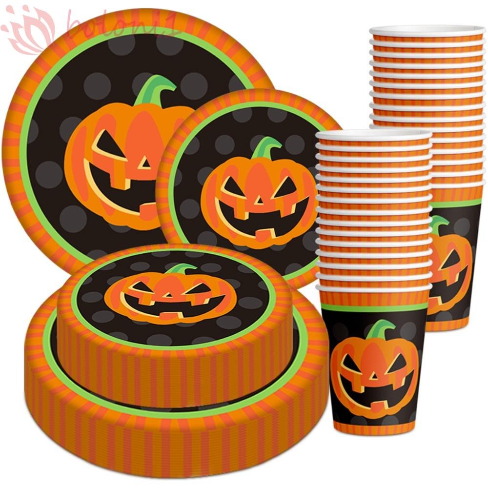 [COD] 10pcs Halloween Disposable Tableware, Simulation Disposable ...