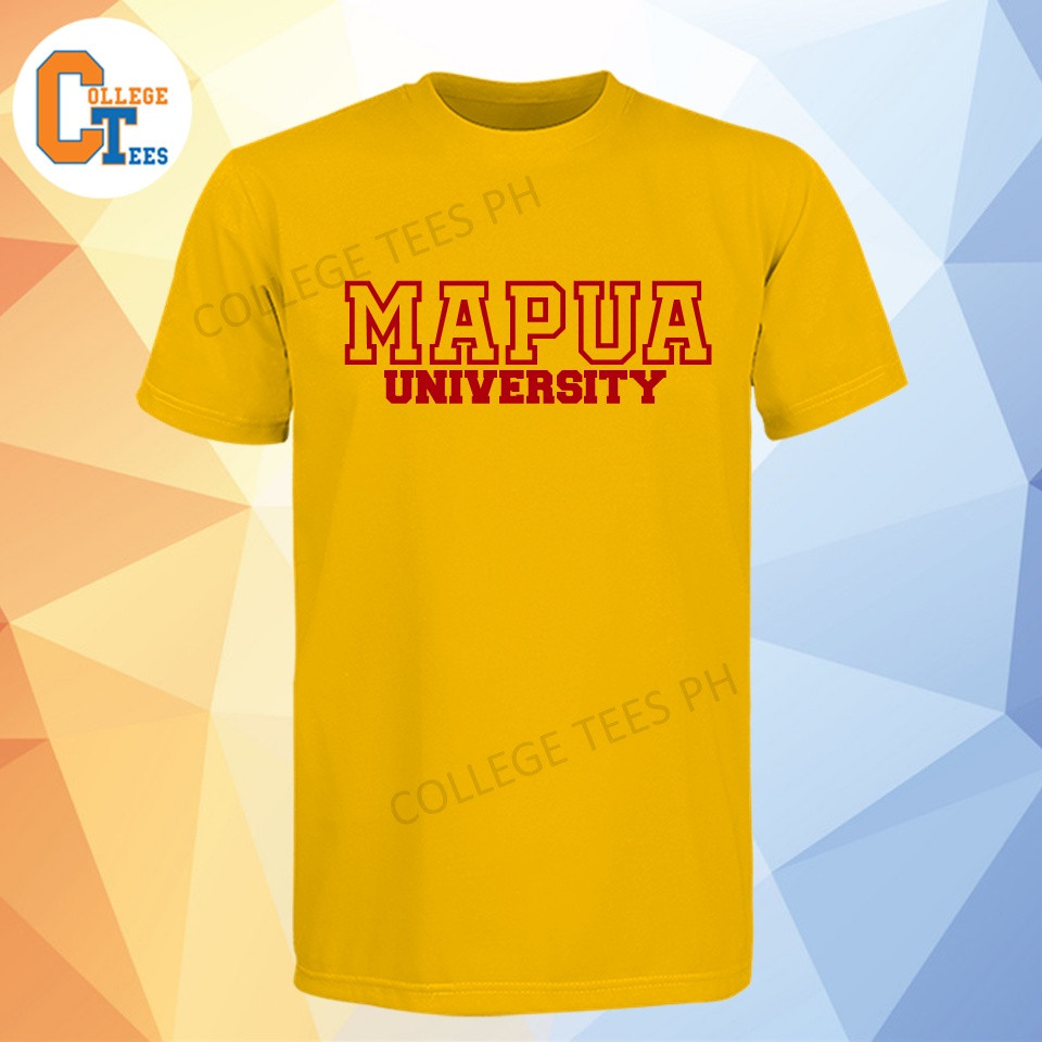 MU MAPUA UNIVERSITY Shirt | College Tees PH | Shopee Philippines