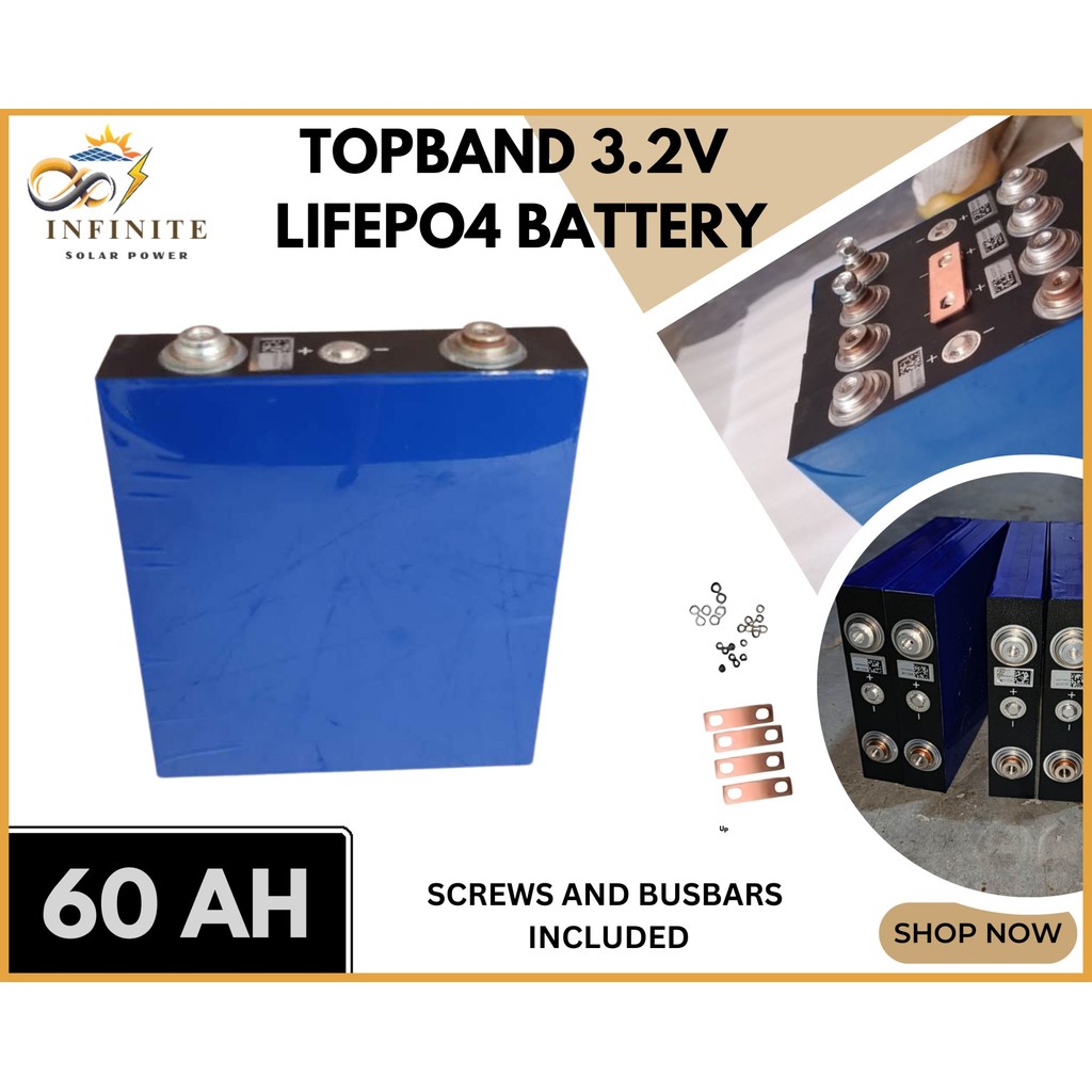 BRANDNEW 60AH TOPBAND / HIGEE Lifepo4 Prismatic lithium Iron Battery ...