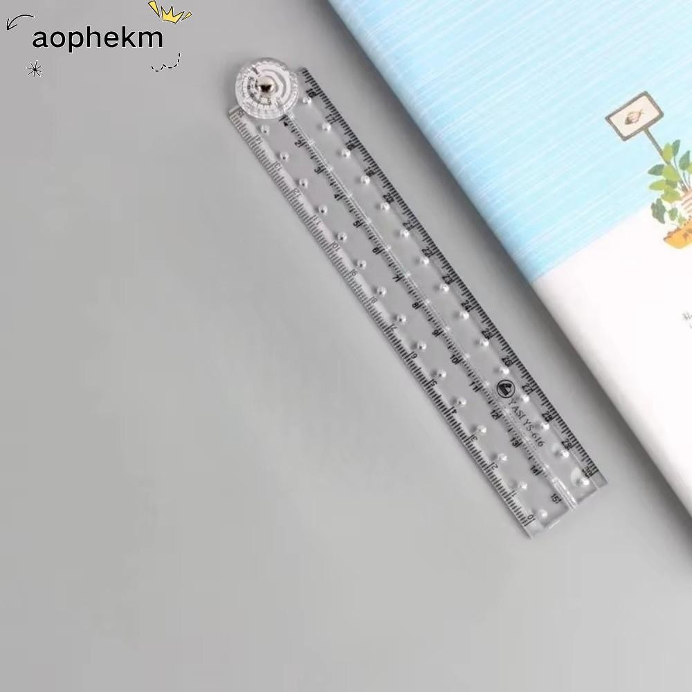 AOPHEKM Acrylic Ruler, Portable Transparent Folding Ruler, Creative ...
