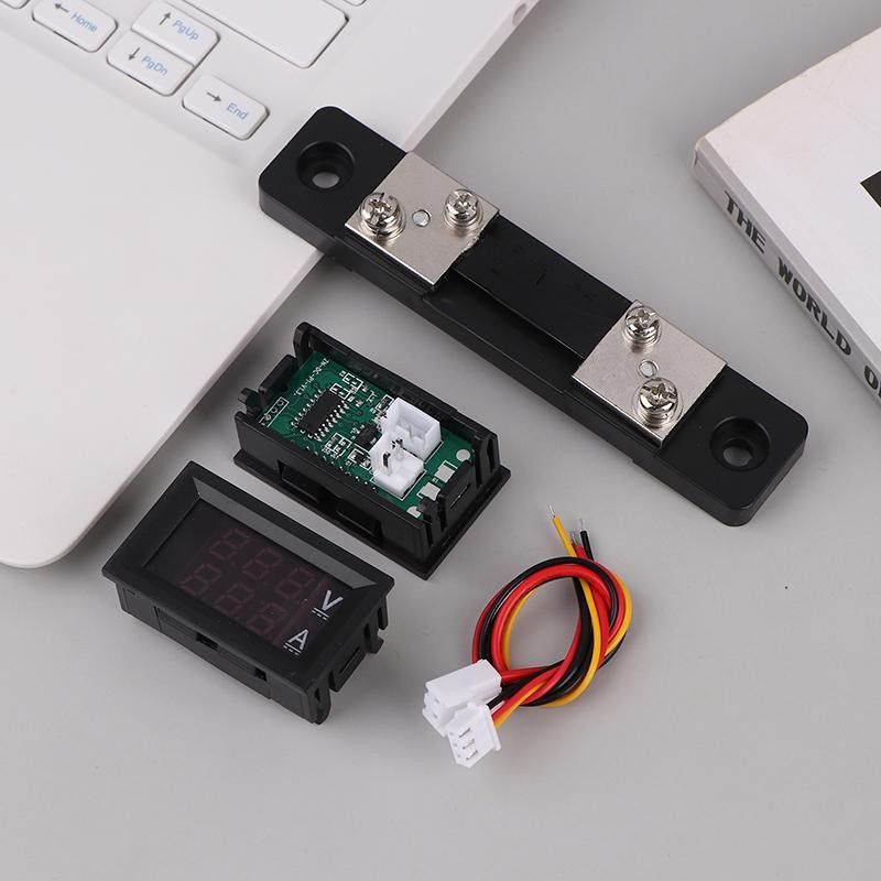 BDPH Swank Mini Digital Voltmeter Ammeter DC 0-100V 50A Amp Volt ...