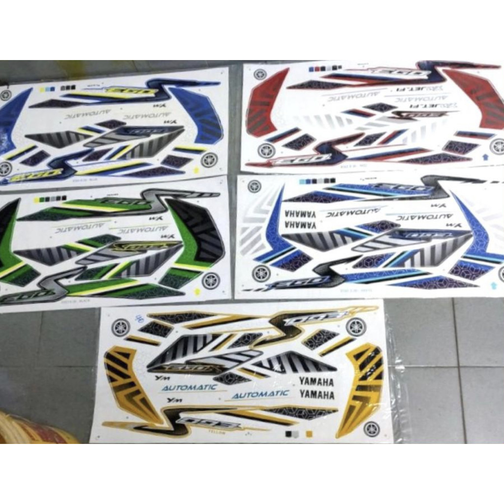Yamaha Ego S Fi Ego-S Fi EgoS Fi Fuel Injection Sticker 9 stiker body ...