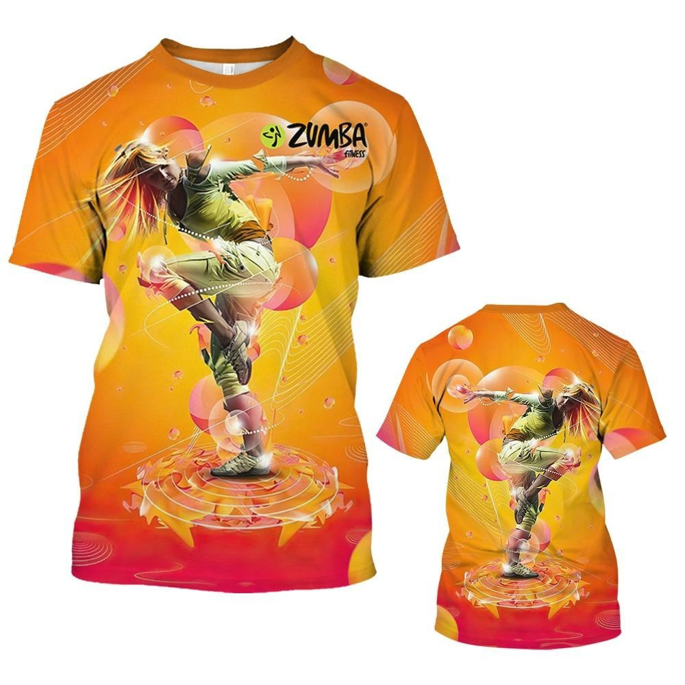 (COD)Zumba Women'S T-Shirt Dance Costume Comfortable Breathable Zumba T ...