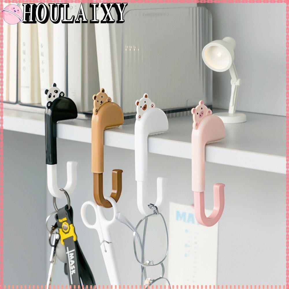 HOULAIXY Desk Edge Hook, Portable Animal Shape Bag Hooks, Cute Anti ...