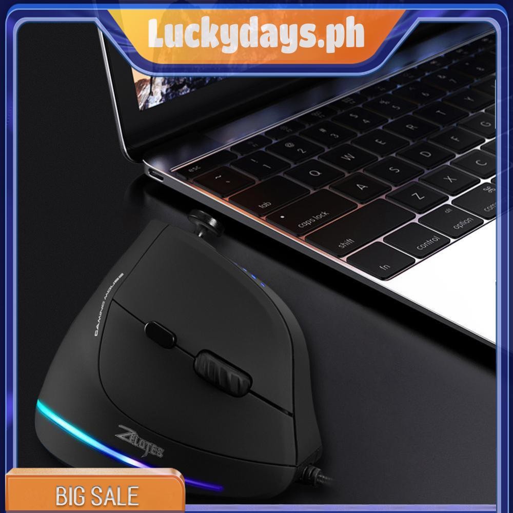 ZELOTES C-18 11 Buttons USB Wired 10000DPI RGB Optical Gaming Vertical ...
