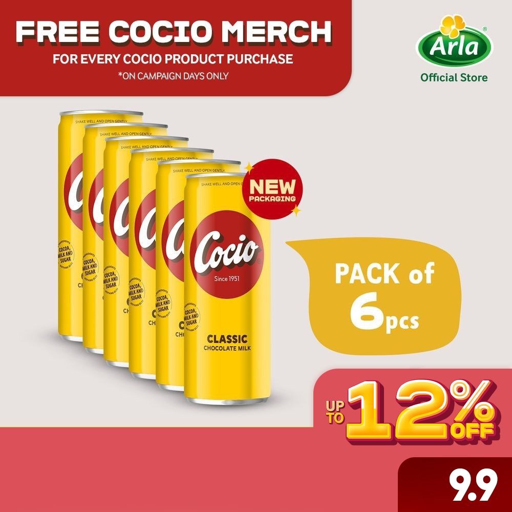 Arla Cocio Classic in Can 250ml 6-Pack | Shopee Philippines
