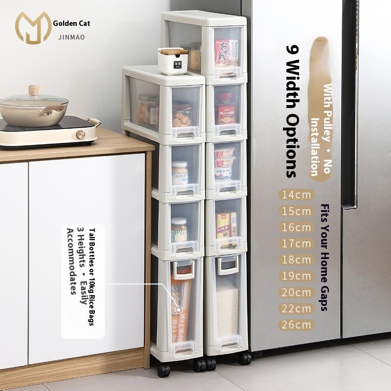 Space saving furniture Golden Cat Gap Storage Cabinet Drawer Type ...
