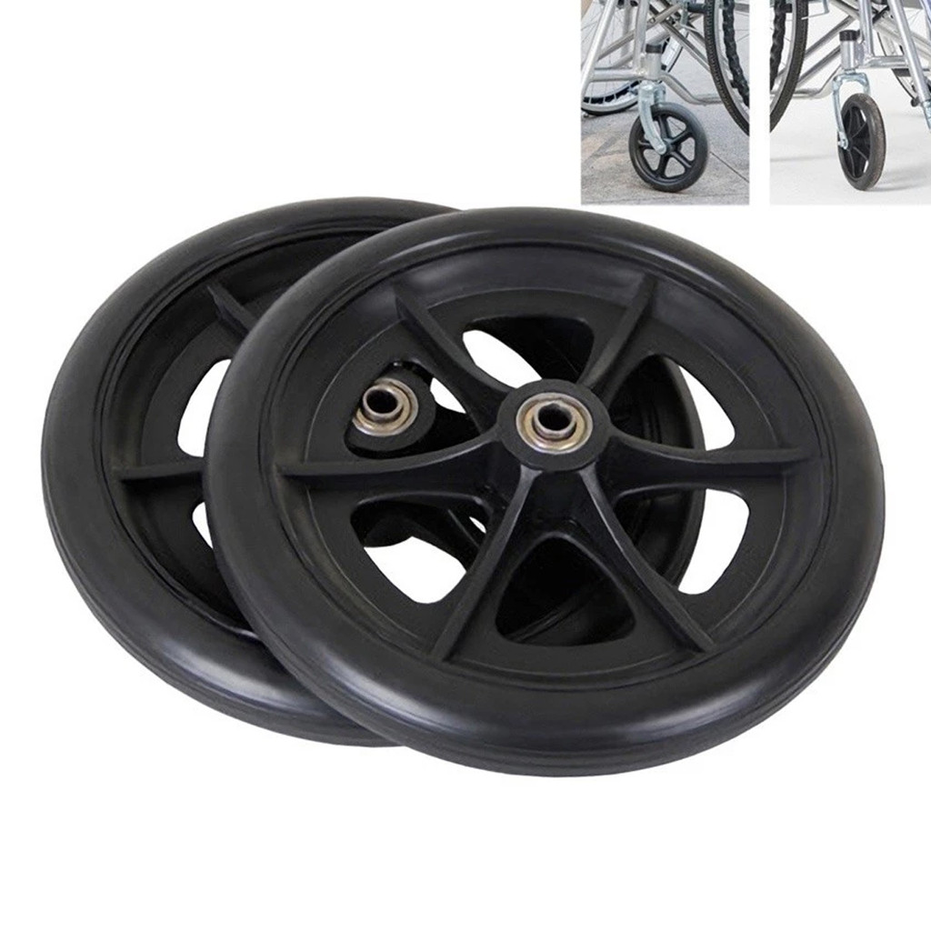 6/7/8 inch Wheelchair Front Wheel Solid Tire Replacement Heavy Duty ...