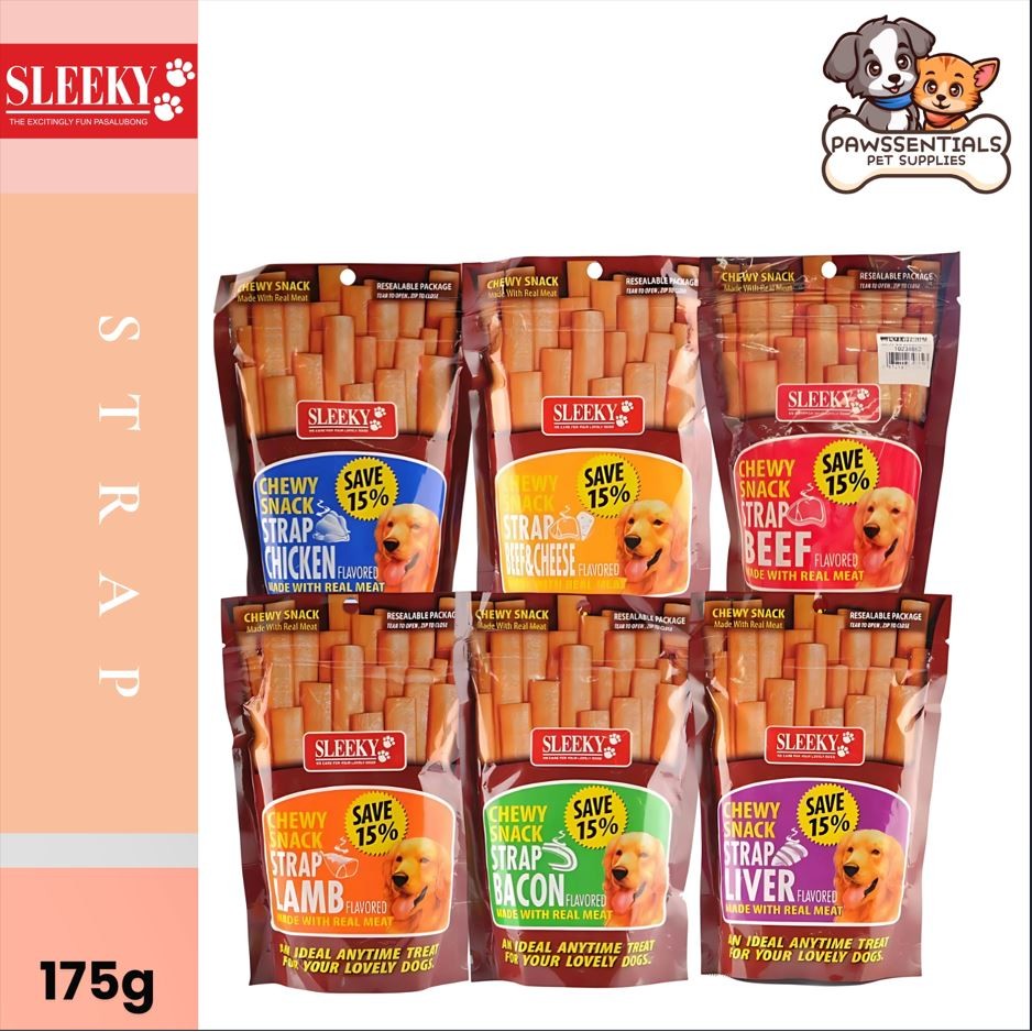 SLEEKY Chewy Snacks STICK and STRAP for Dogs 175g | Shopee Philippines
