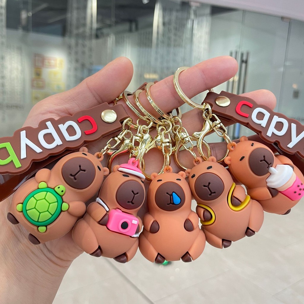 2026 Kapibara Capybara Keychain Cartoon Doll Pendant Key Chain Ring ...