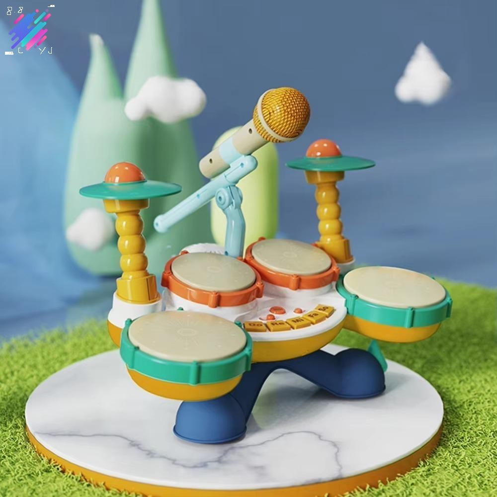 Multi-Function Plastic Drum Set Piano - Montessori Music Toys for Kids ...
