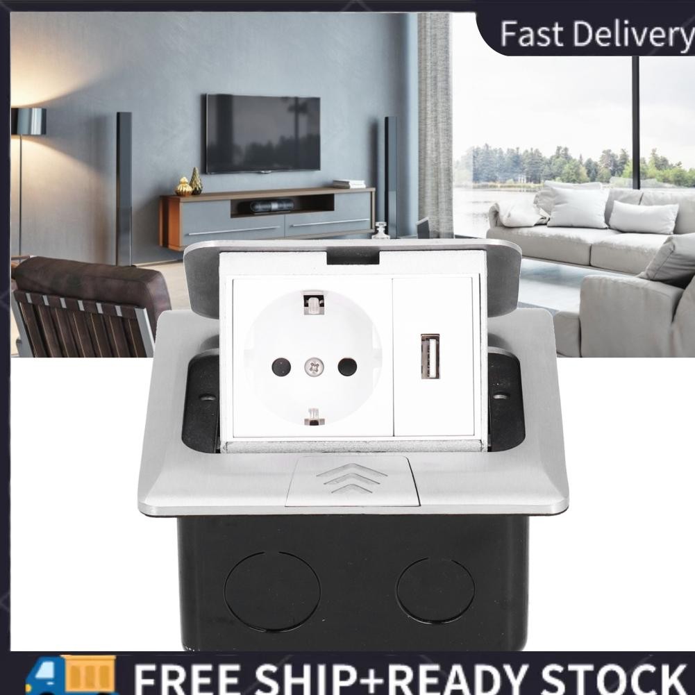 Embedded Floors Socket USB Interface Pop Up Floor Electrical Outlet for ...