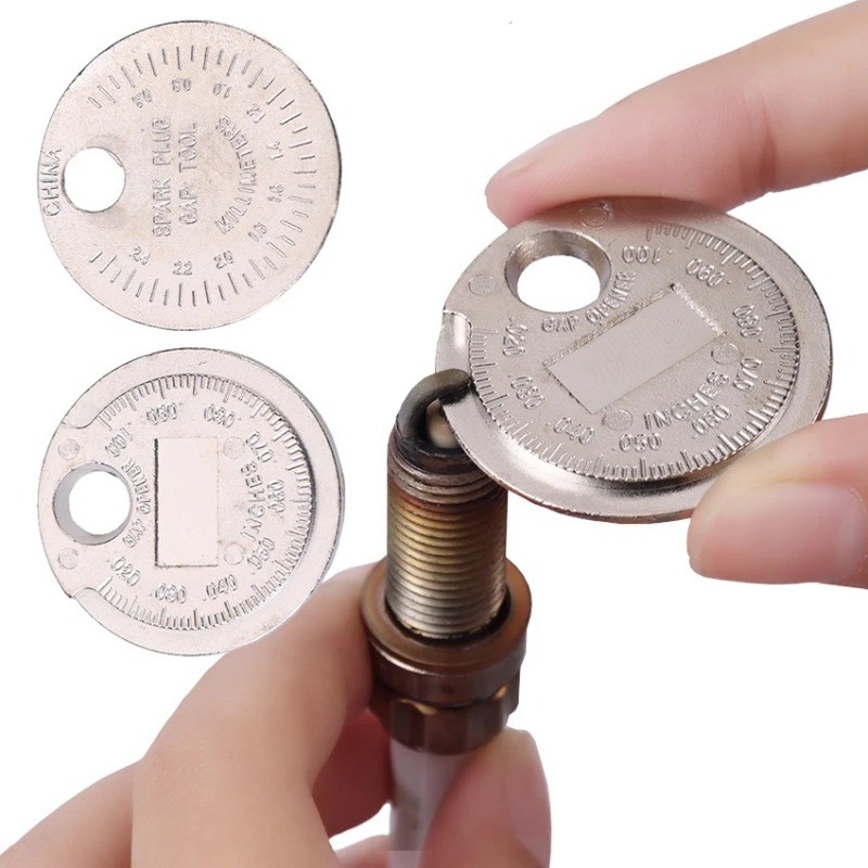 [Ready Stock]0.6-2.4mm Range Metal Spark Plug Gap Gauge Tool Automobile ...
