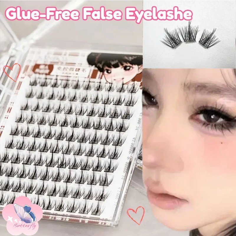 Glue-Free False Eyelashes 13MM Natural Bionic Cluster Lashes Self ...