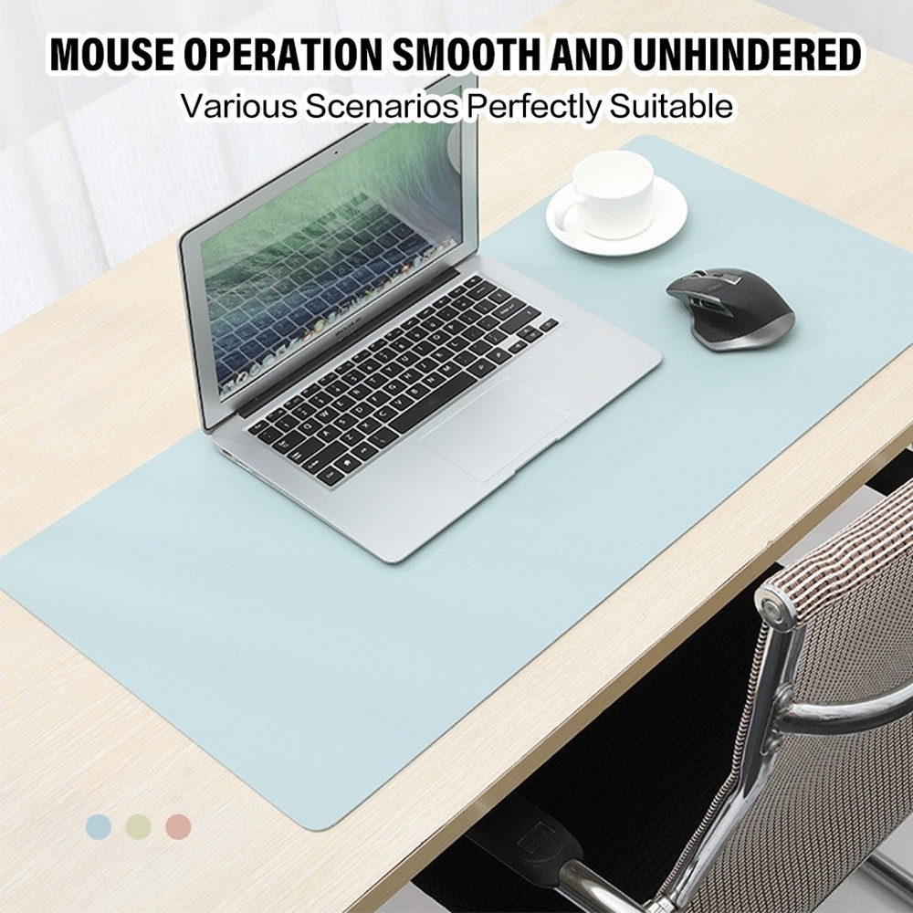 Double-Sided PU Leather Desk Pad Study/Office table cover Waterproof ...
