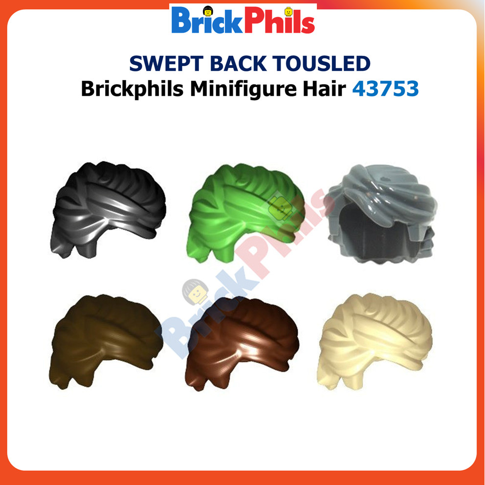 BRICKPHILS Minifigure Hair 43753 - Swept Back Tousled | Shopee Philippines