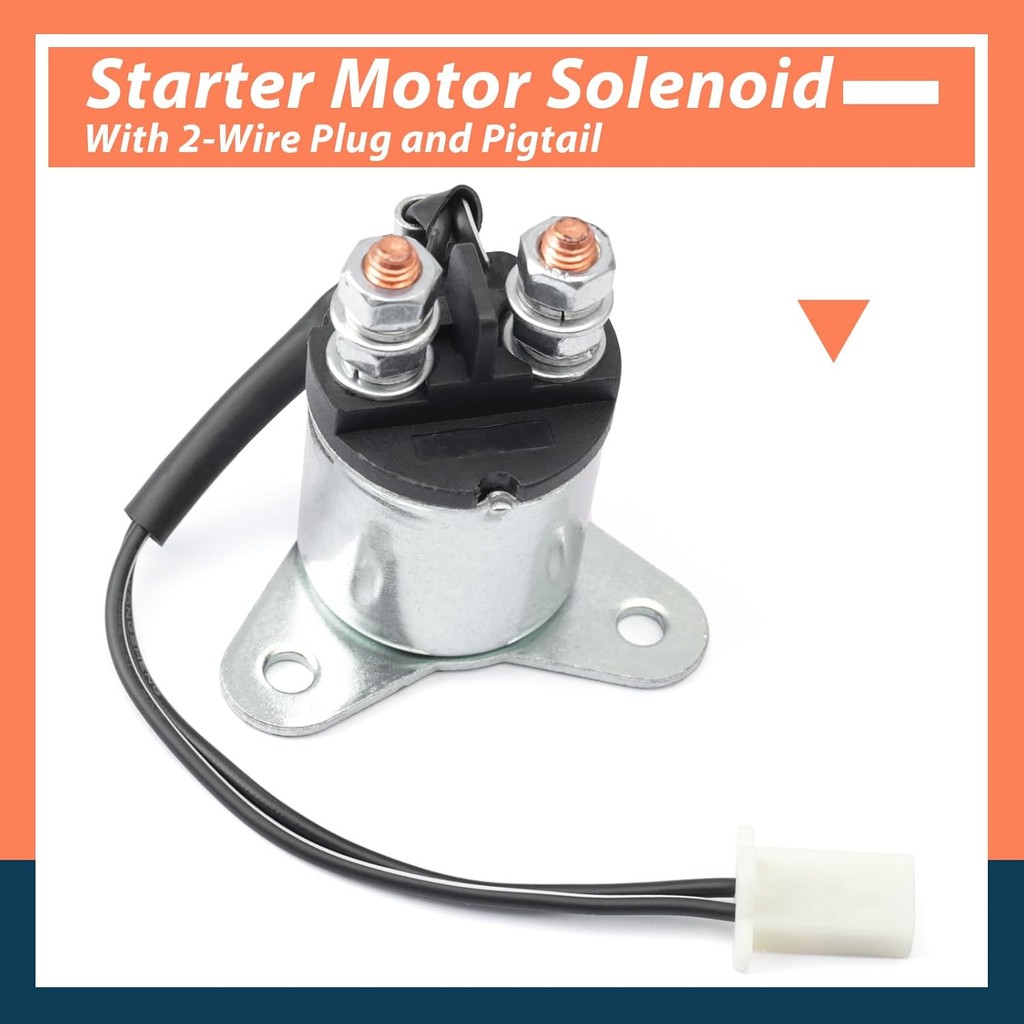 Starter Motor Solenoid W/2-Wire Plug Pigtail Replacement for Generac ...