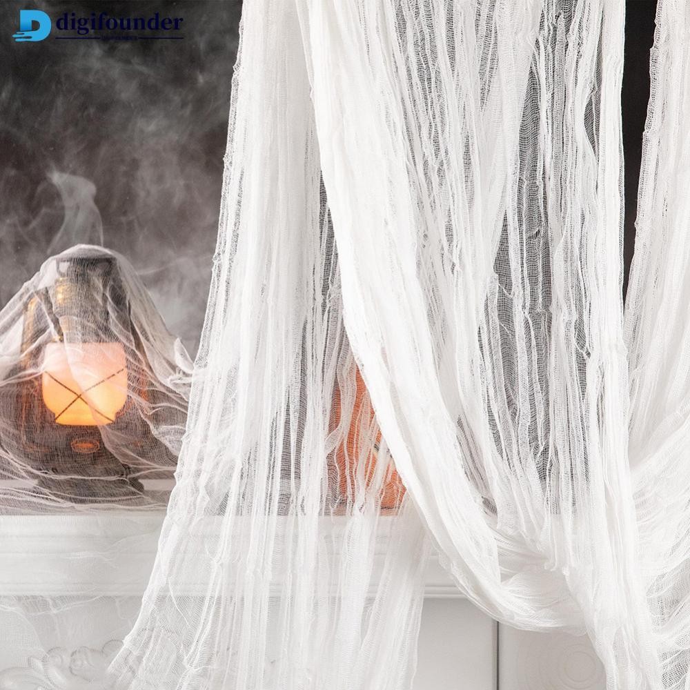 DIGIFOUNDER Halloween Scene Setting Cloth Vintage Horror Theme Gauze ...