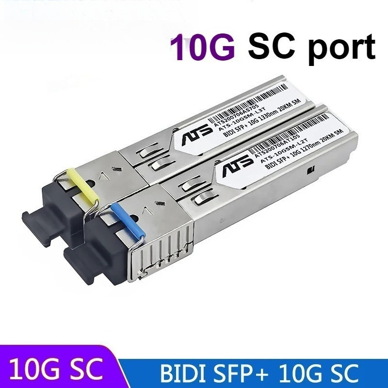 10G BIDI SC WDM SFP+ Module 1270/1330nm Single Mode SM 10-60KM Fiber ...