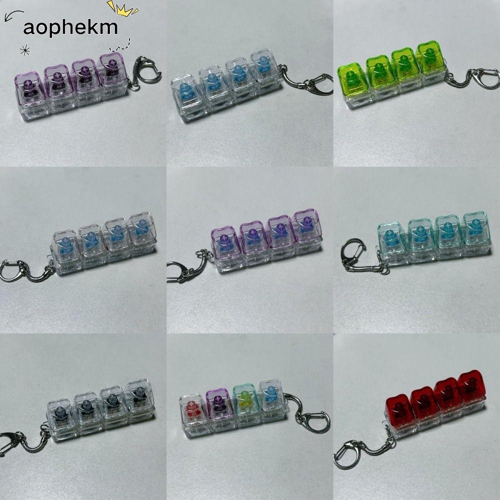 AOPHEKM Keycap Pinch Toy, 4Keys Finger Keyboard Button Keycap, DIY ...