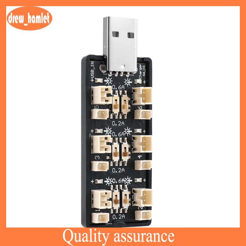 1S LiPo Battery USB Charger 3.7V/4.20V 6 Channel 1S LiPo Charger Micro ...