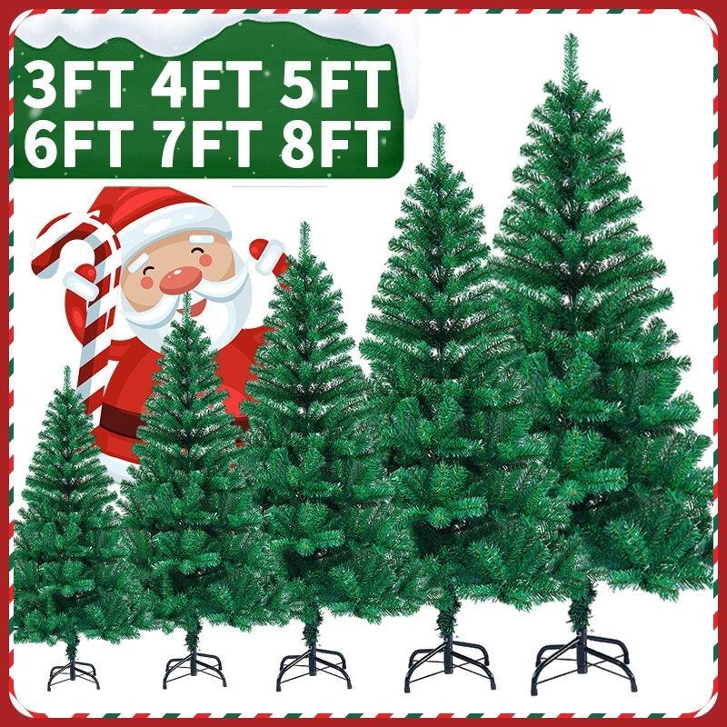 MIC Christmas Tree 2FT/4FT/5FT/6FT/7FT Christmas Tree Set Christmas ...