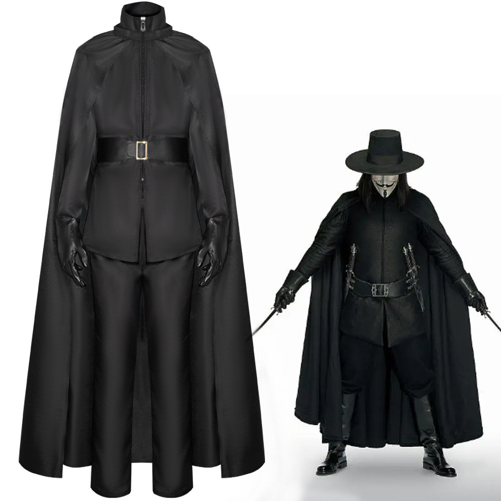 Movie V V Vendetta Cos Suit Killer V cosplay cos Suit Halloween cosplay ...