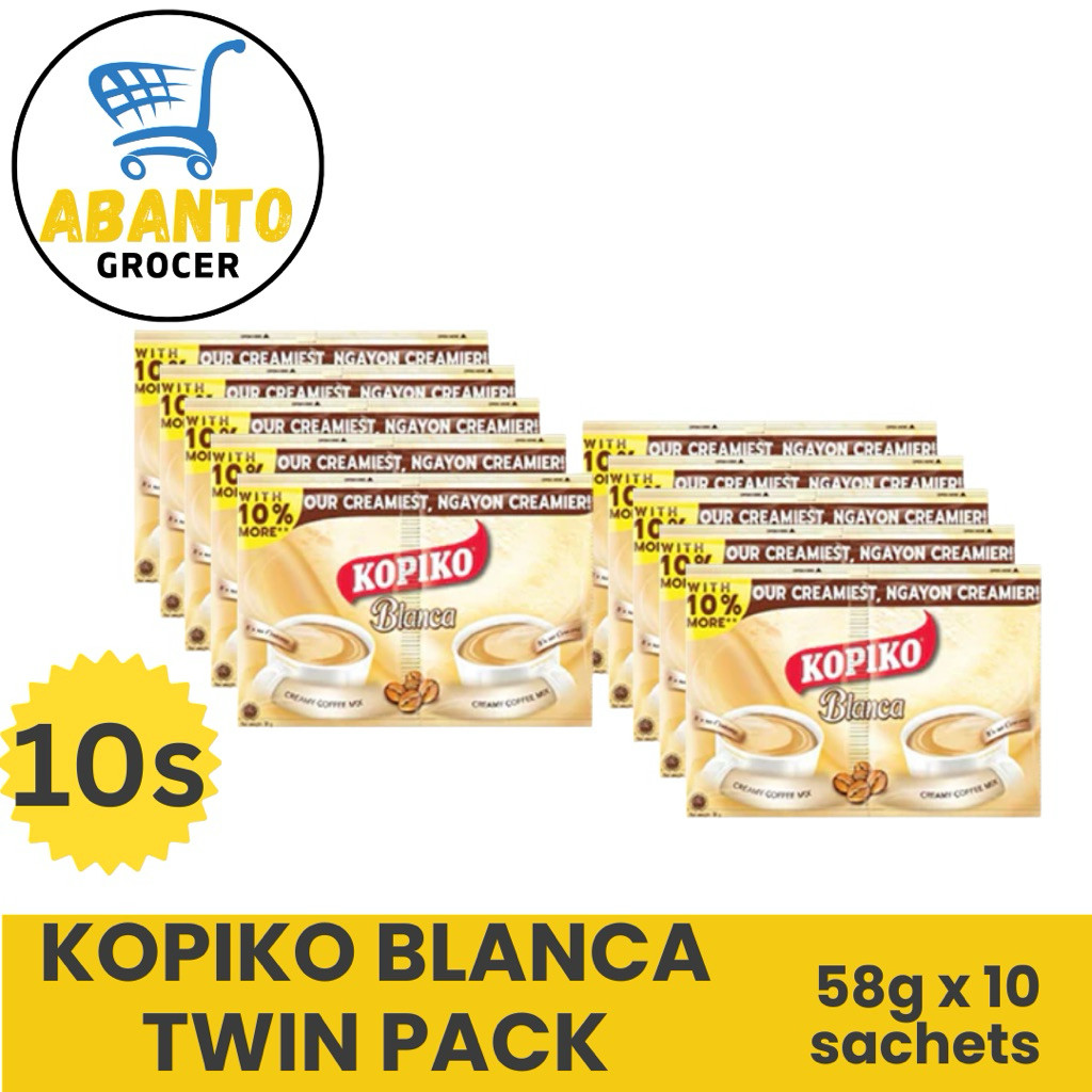 Kopiko Blanca Twin Pack 58 g x 10 sachets | Shopee Philippines